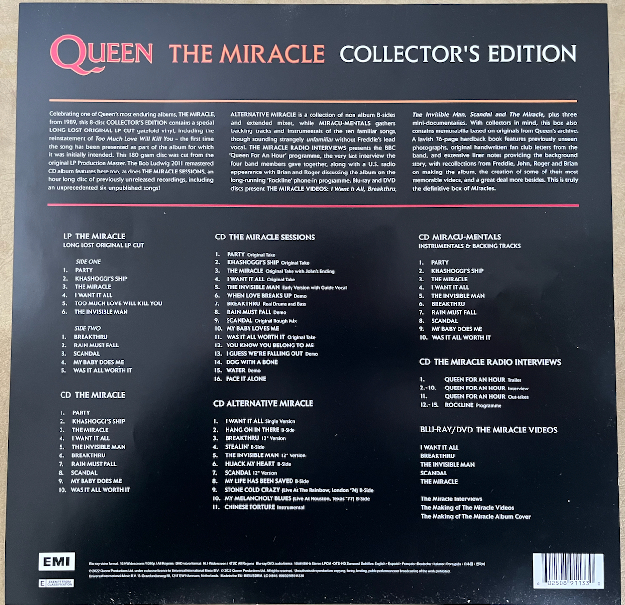 Queen Album Review – The Miracle – Collector’s Edition – Well Eye Never